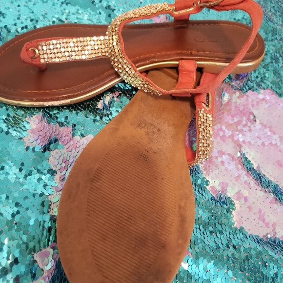 Aldo | Shoes | Aldo Rhinestone Thong Flat Sandals | Poshmark